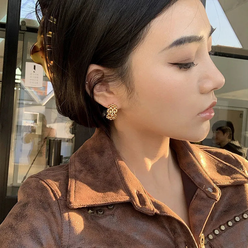 NH32202890|Chain Winding Woven Circle Golden – walbiz.com