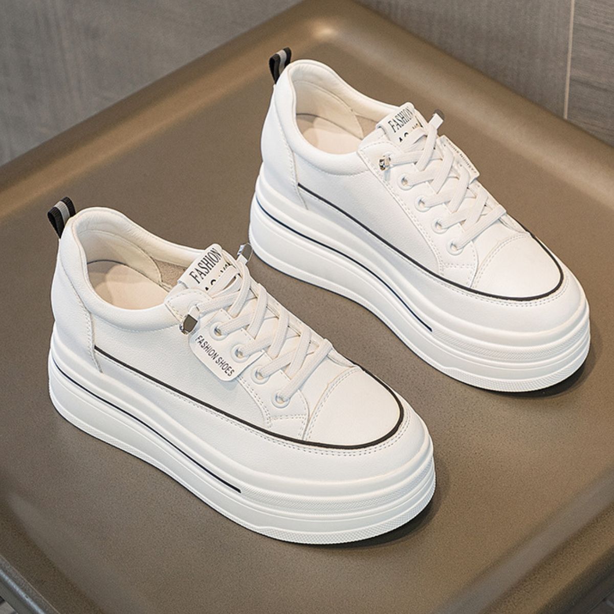 Round toe Chunky Platform Sneakers – walbiz.com